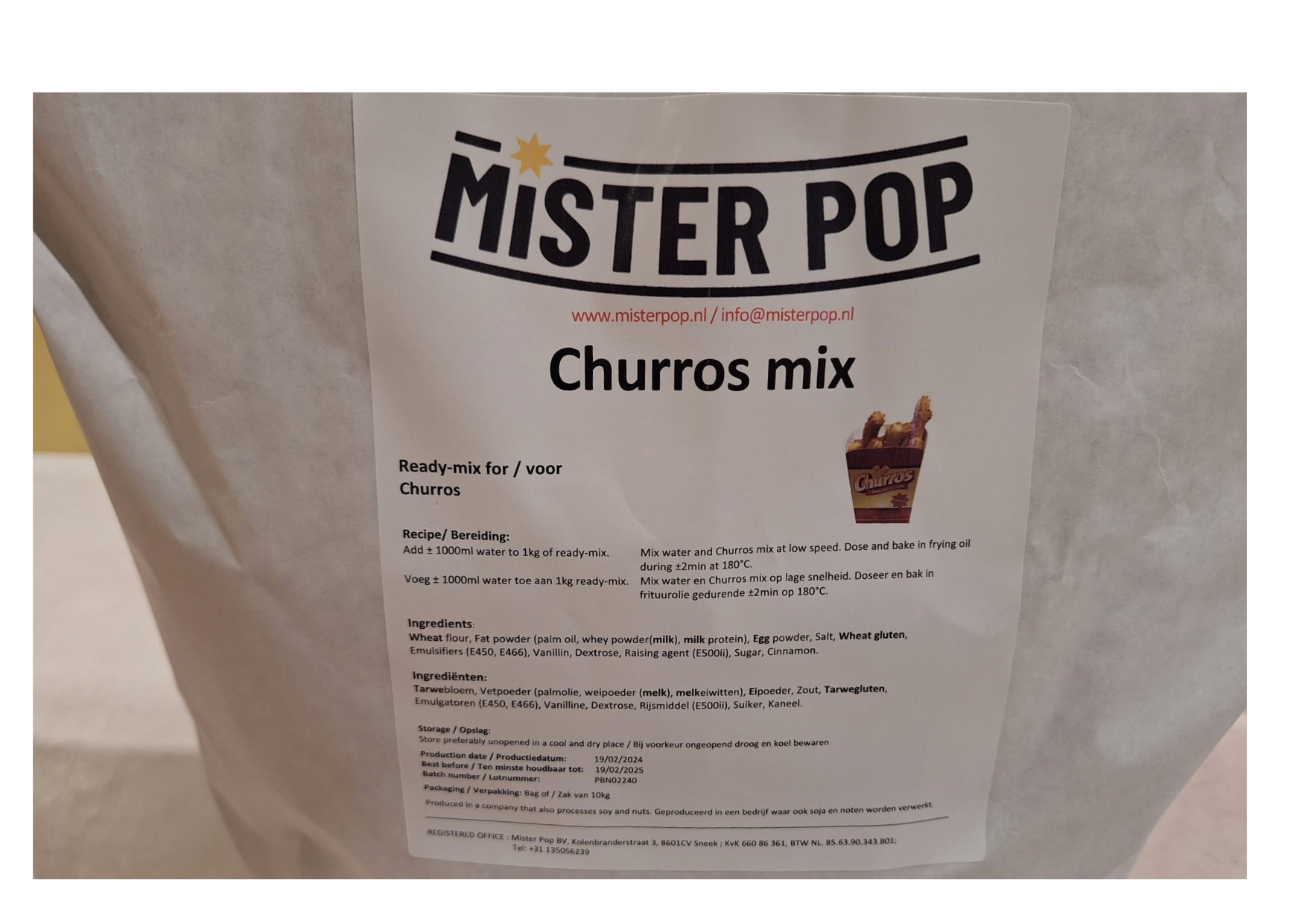 Churros Mix 10 kg | Nummer wählen | MIX07